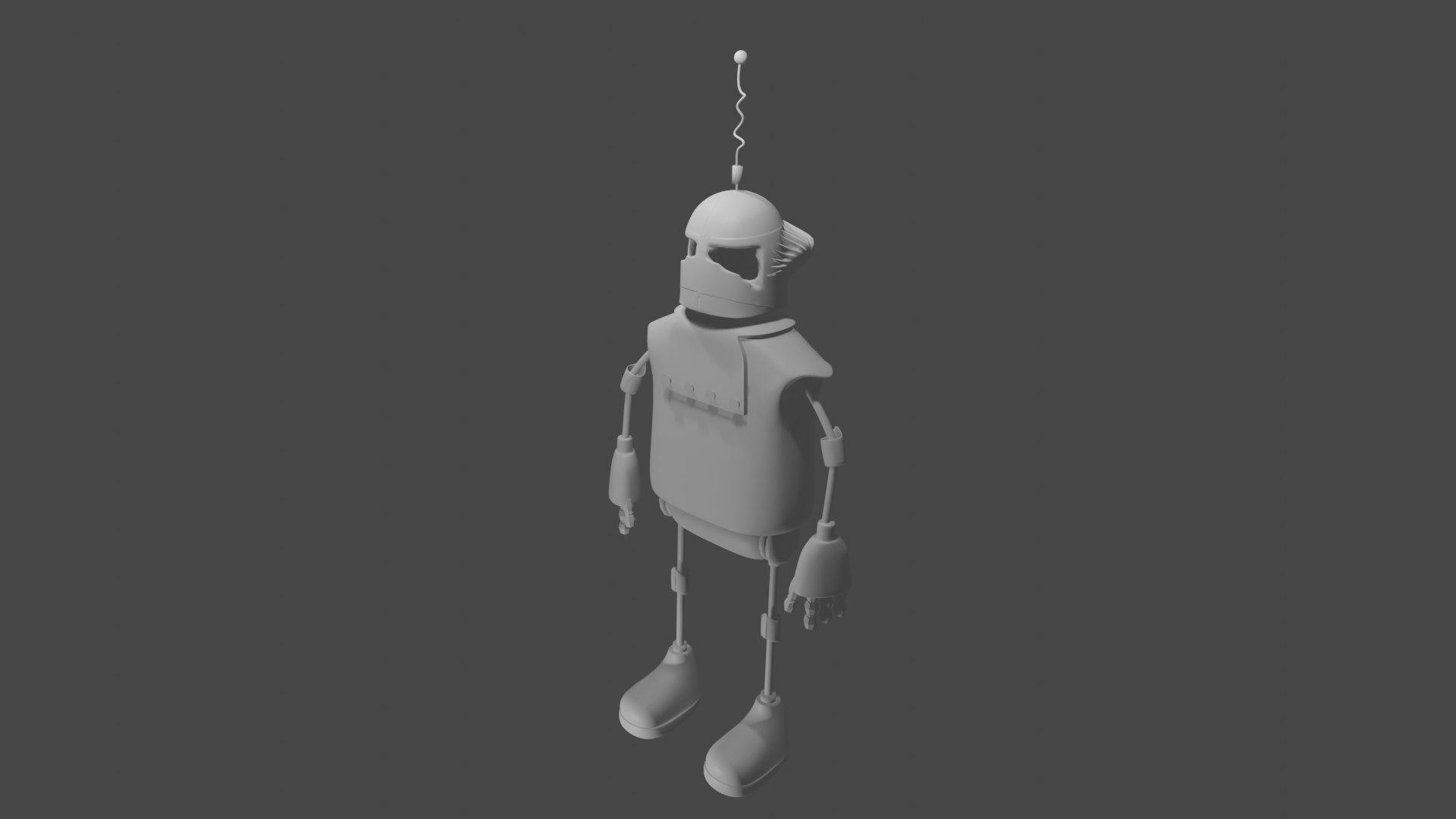 3D Robot Character Modeling With A Very High Precision In Design ...