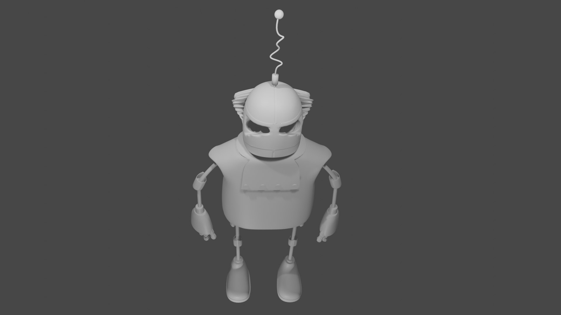 3D Robot Character Modeling With A Very High Precision In Design ...
