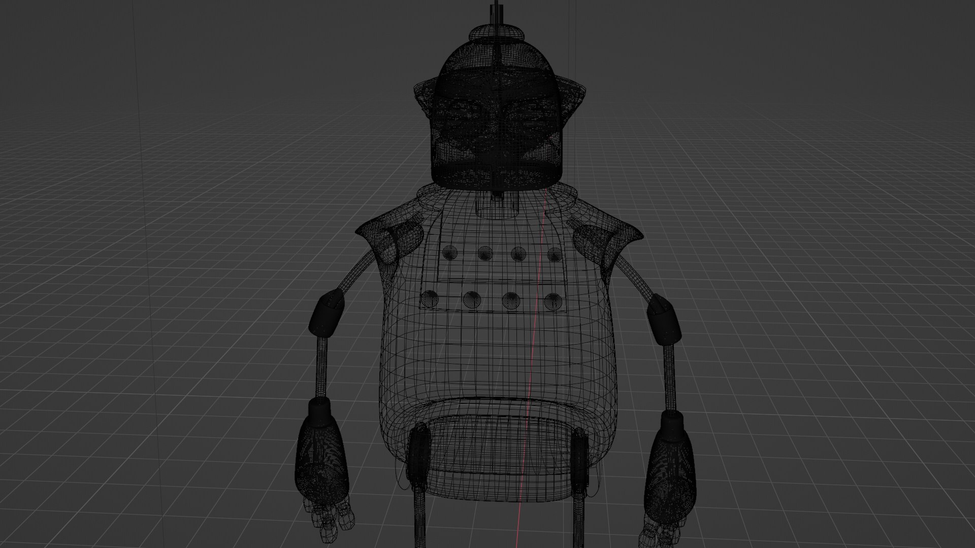 3D Robot Character Modeling With A Very High Precision In Design ...