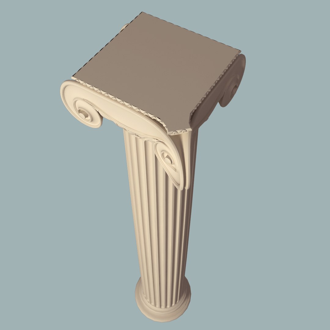 Maya Ionic Corner Column