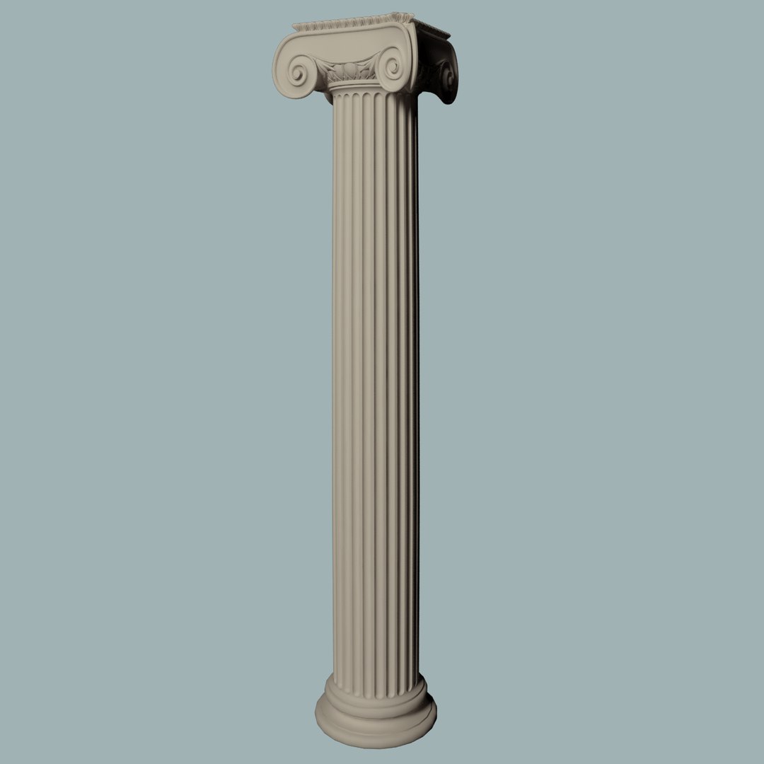 Maya Ionic Corner Column