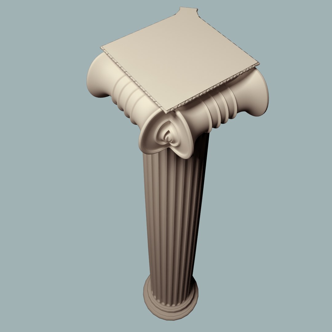 Maya Ionic Corner Column