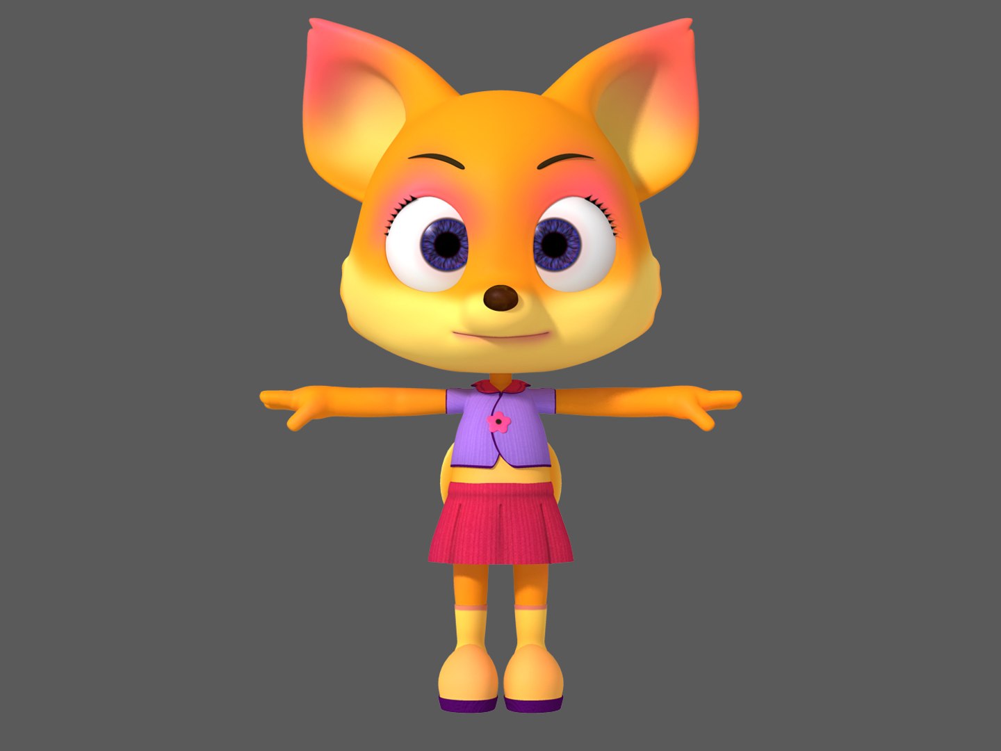 3D Fox - TurboSquid 1151965