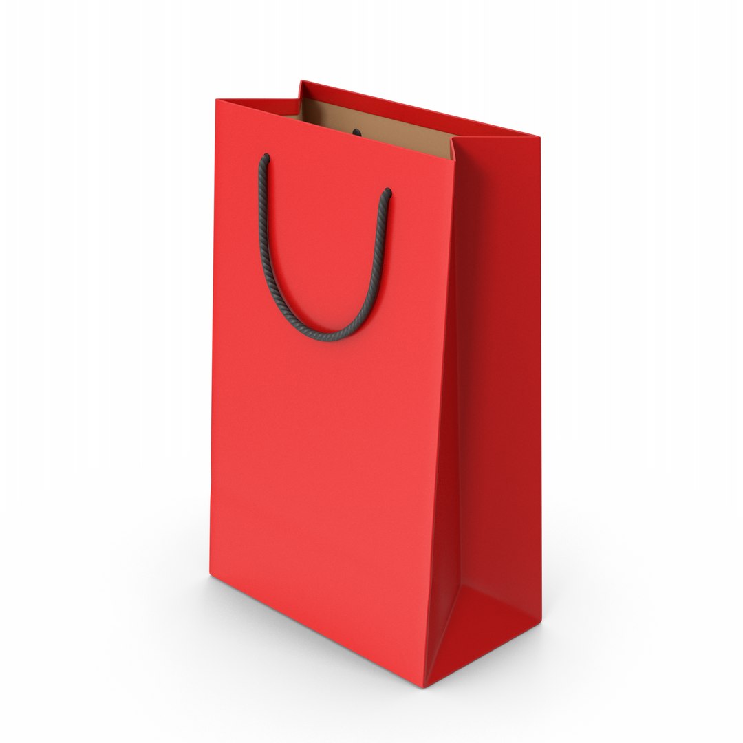 3D Red Shopping Bags Collection - TurboSquid 2050491