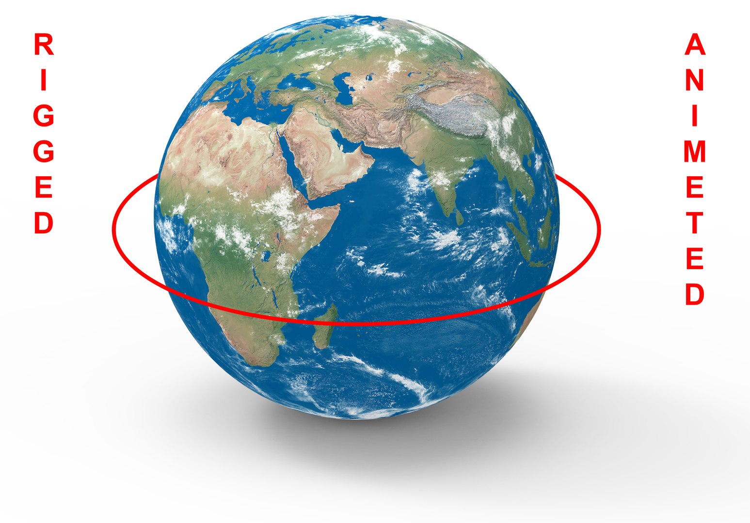 Earth Lowpoly Animated 3D Model - TurboSquid 1726304