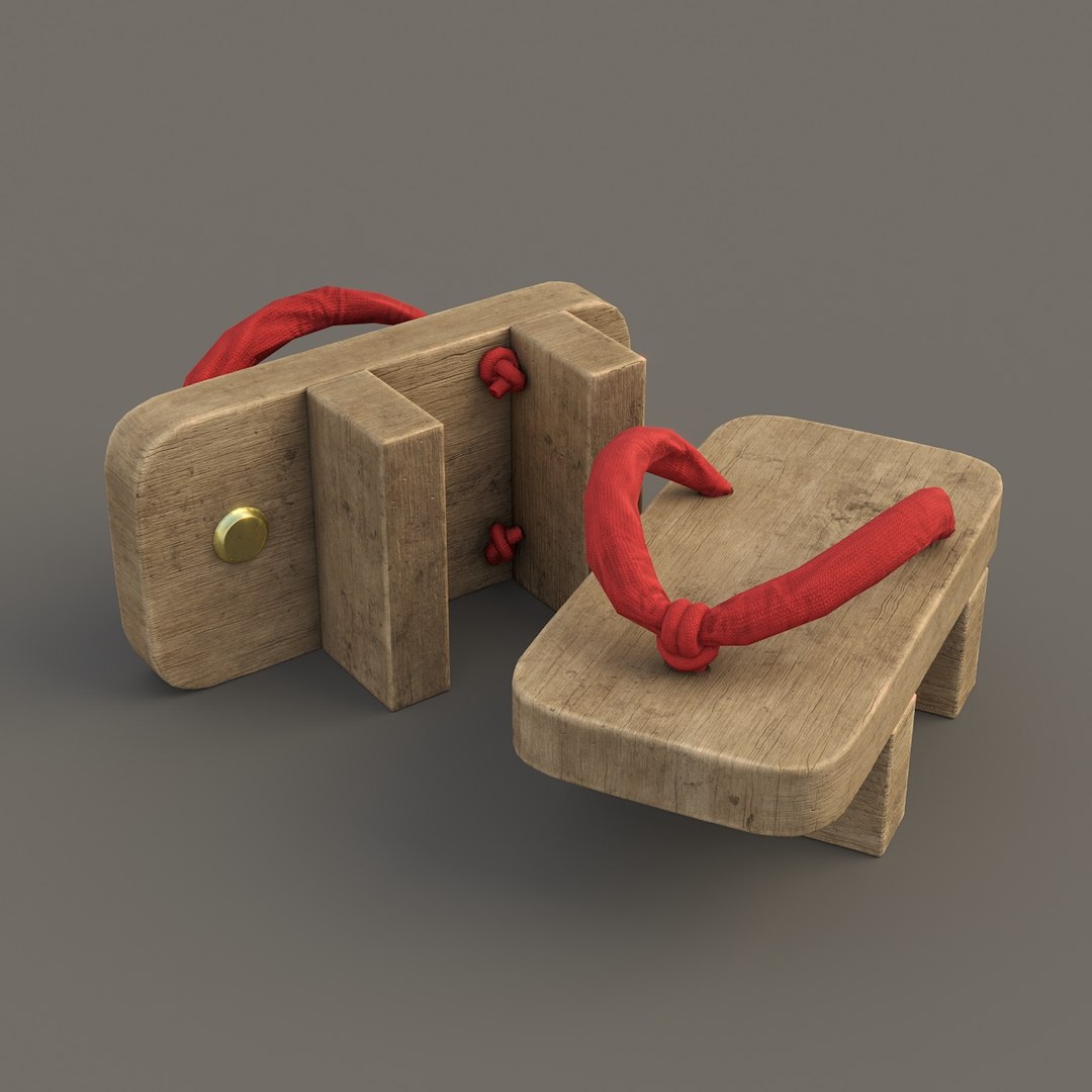 3D Traditional Geta - TurboSquid 1427015