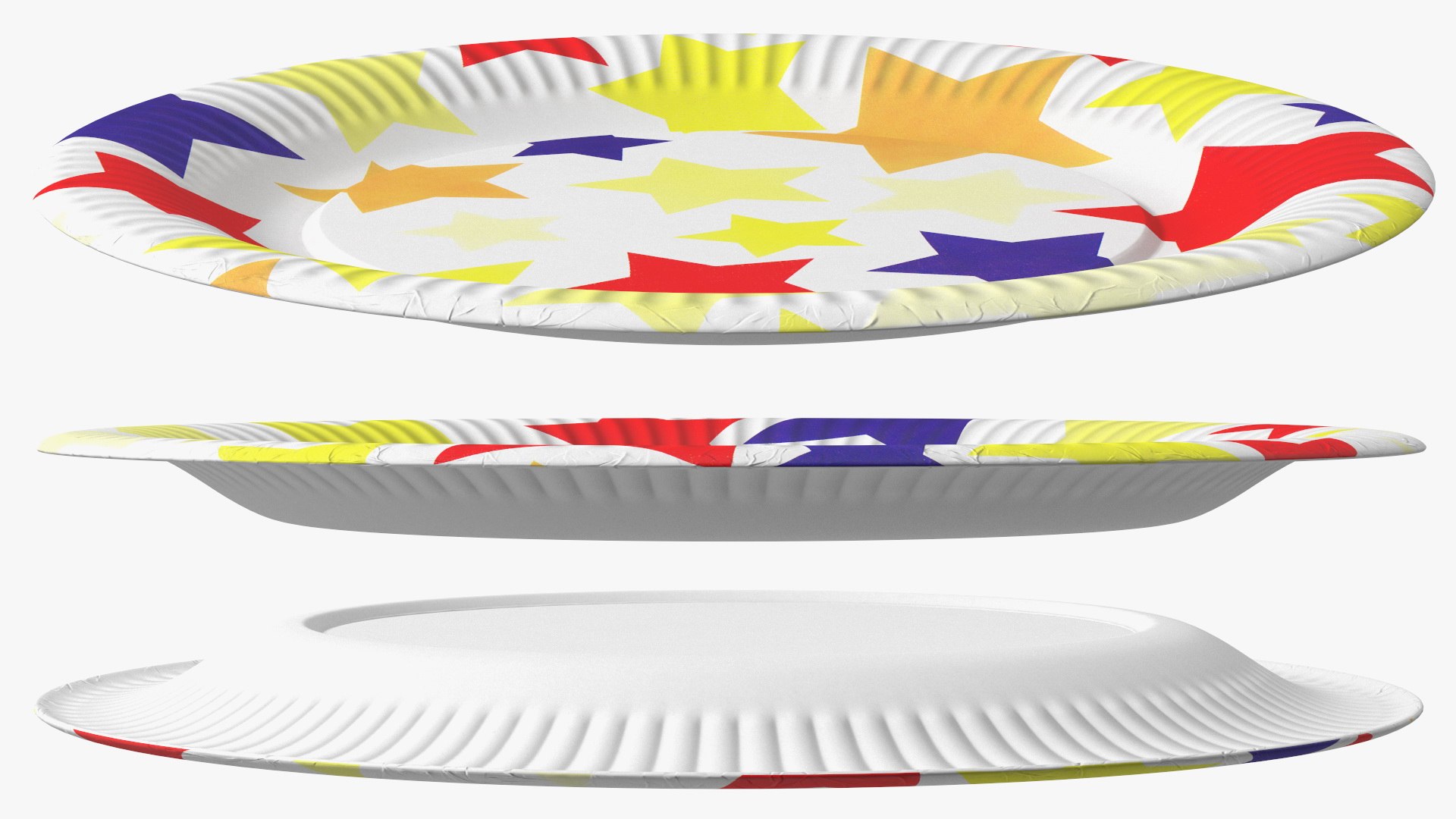 Stars Paper Plate Model - TurboSquid 2051608