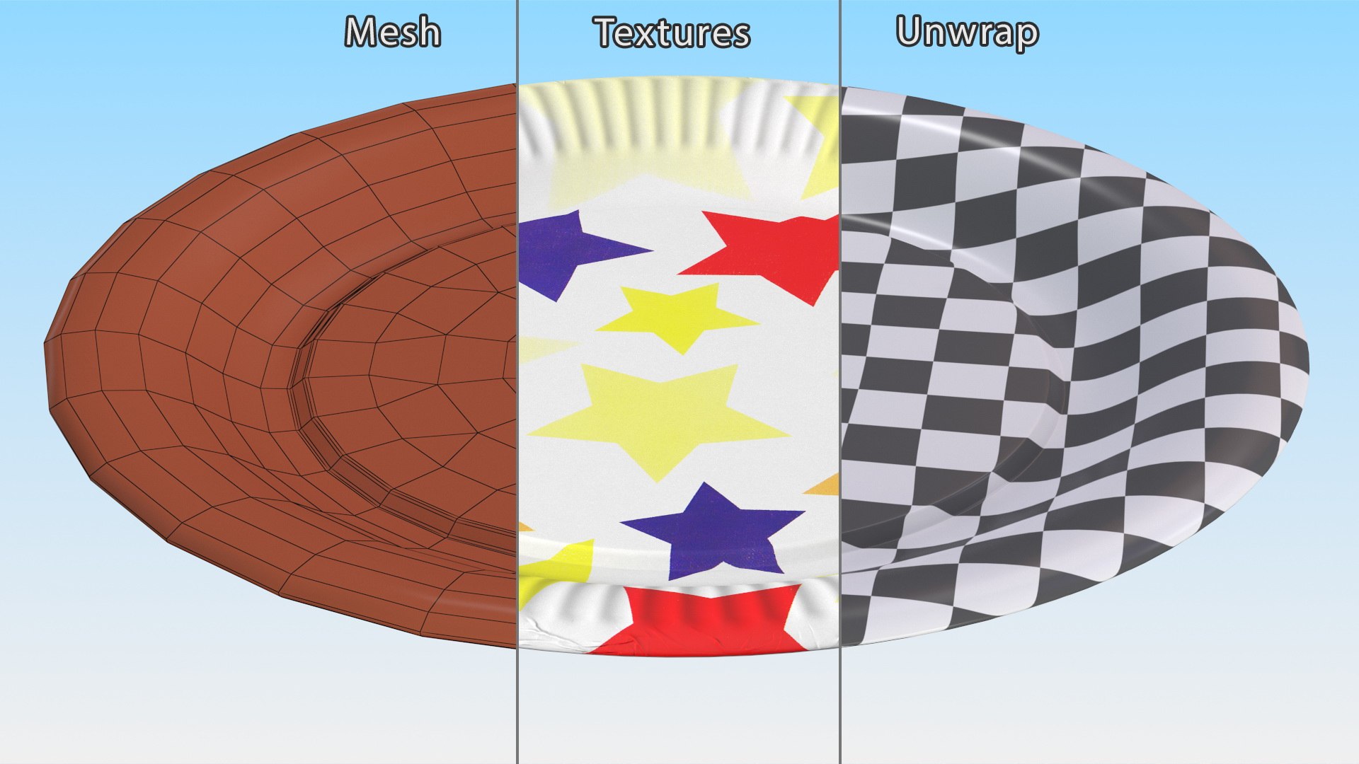 Stars Paper Plate Model - TurboSquid 2051608