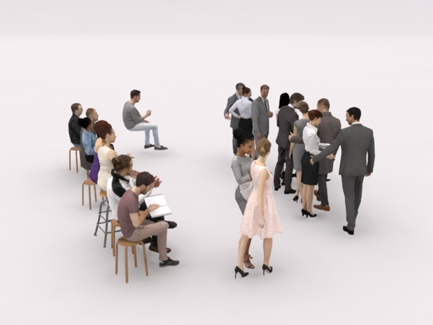 Scanned People Casual 3D Model - TurboSquid 1491551