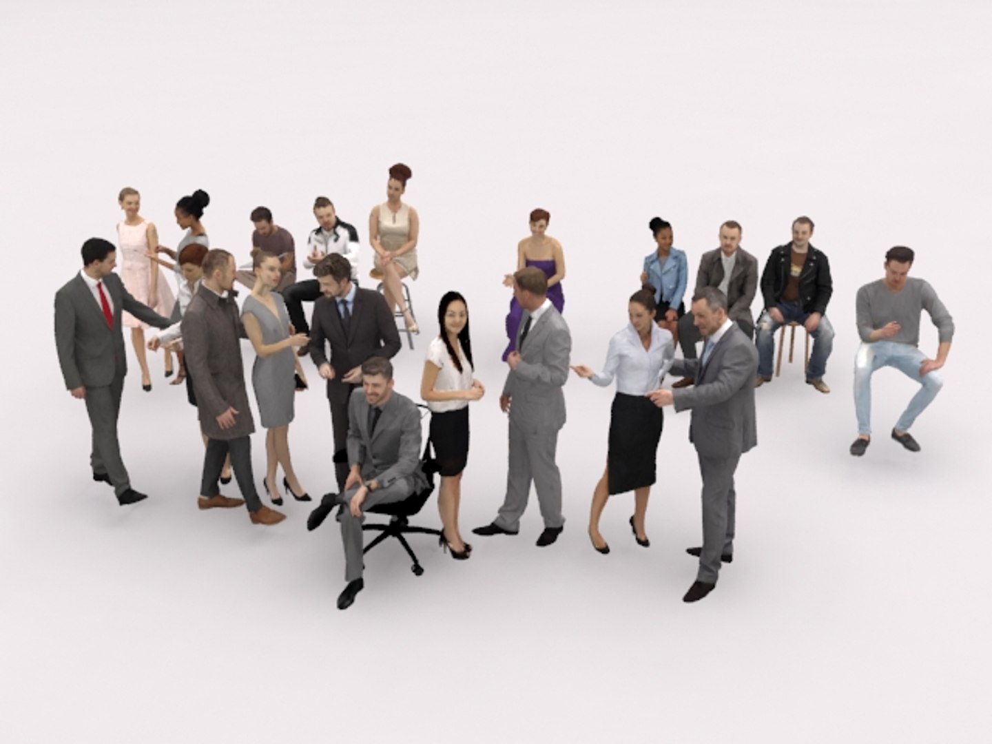 Scanned People Casual 3D Model - TurboSquid 1491551