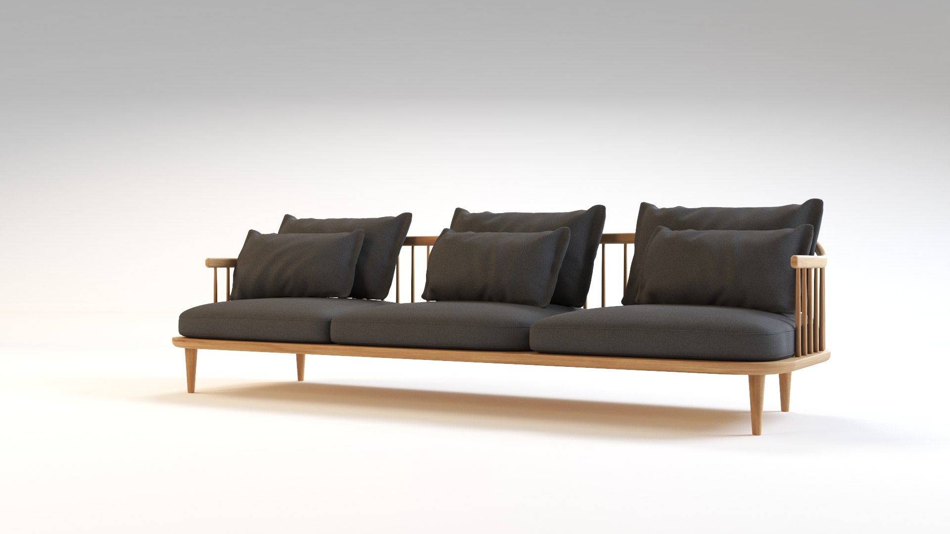 3D Fly Triple Sofa - TurboSquid 1756612