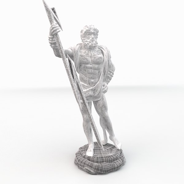 3d model zeus statue