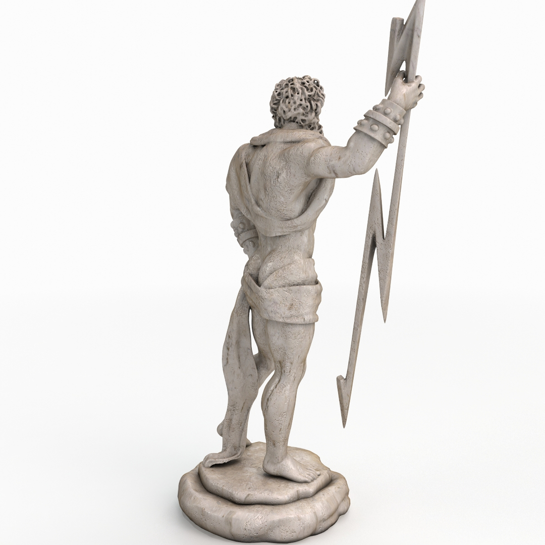 3d model zeus statue
