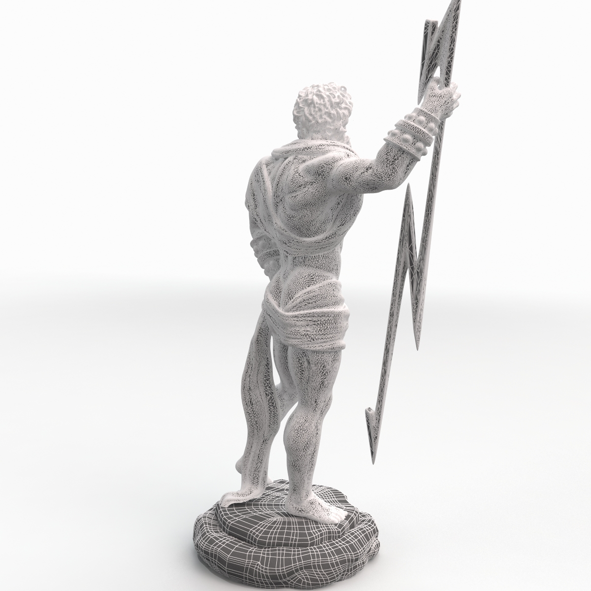 3d model zeus statue