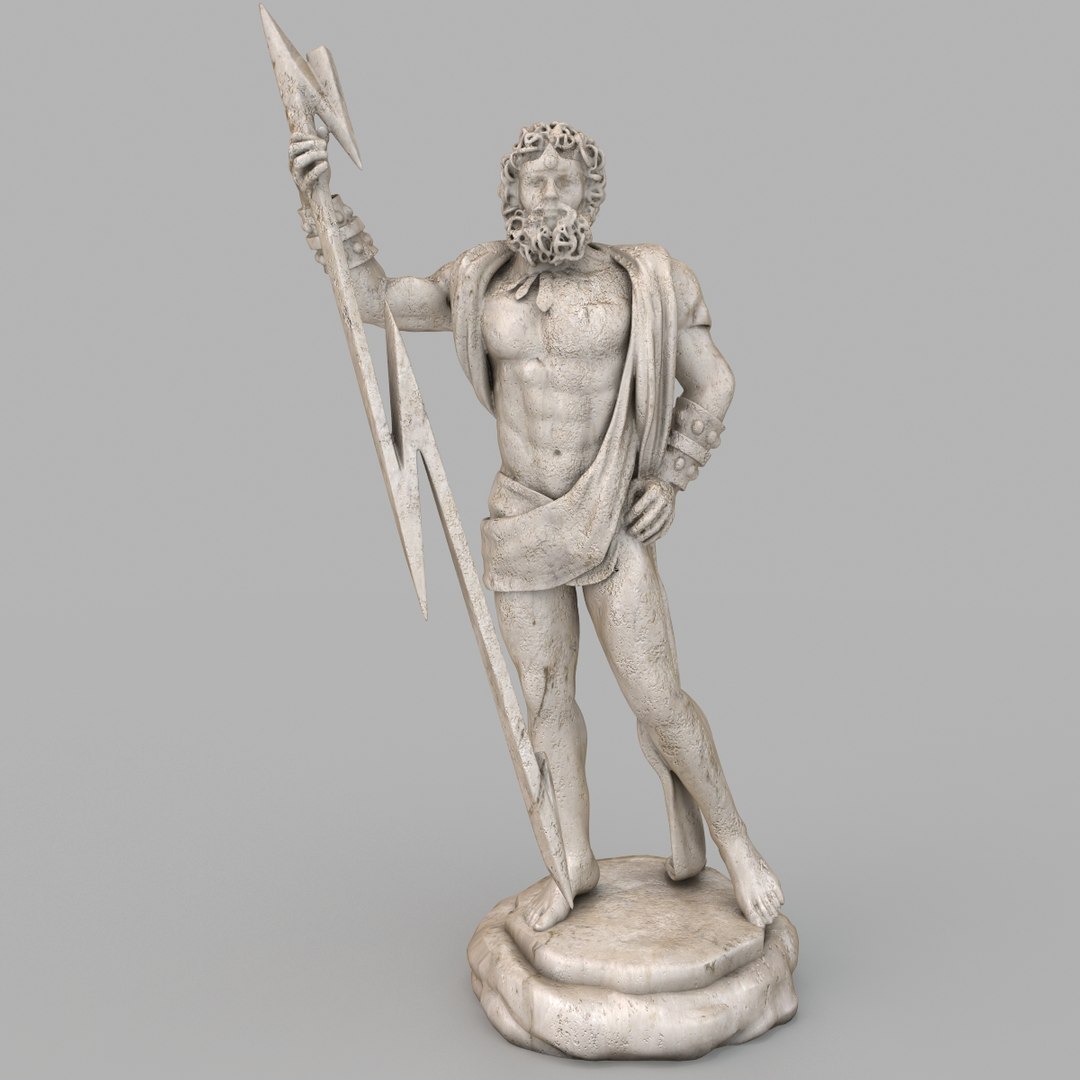3d Model Zeus Statue