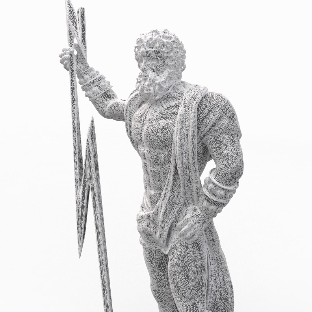 3d Model Zeus Statue