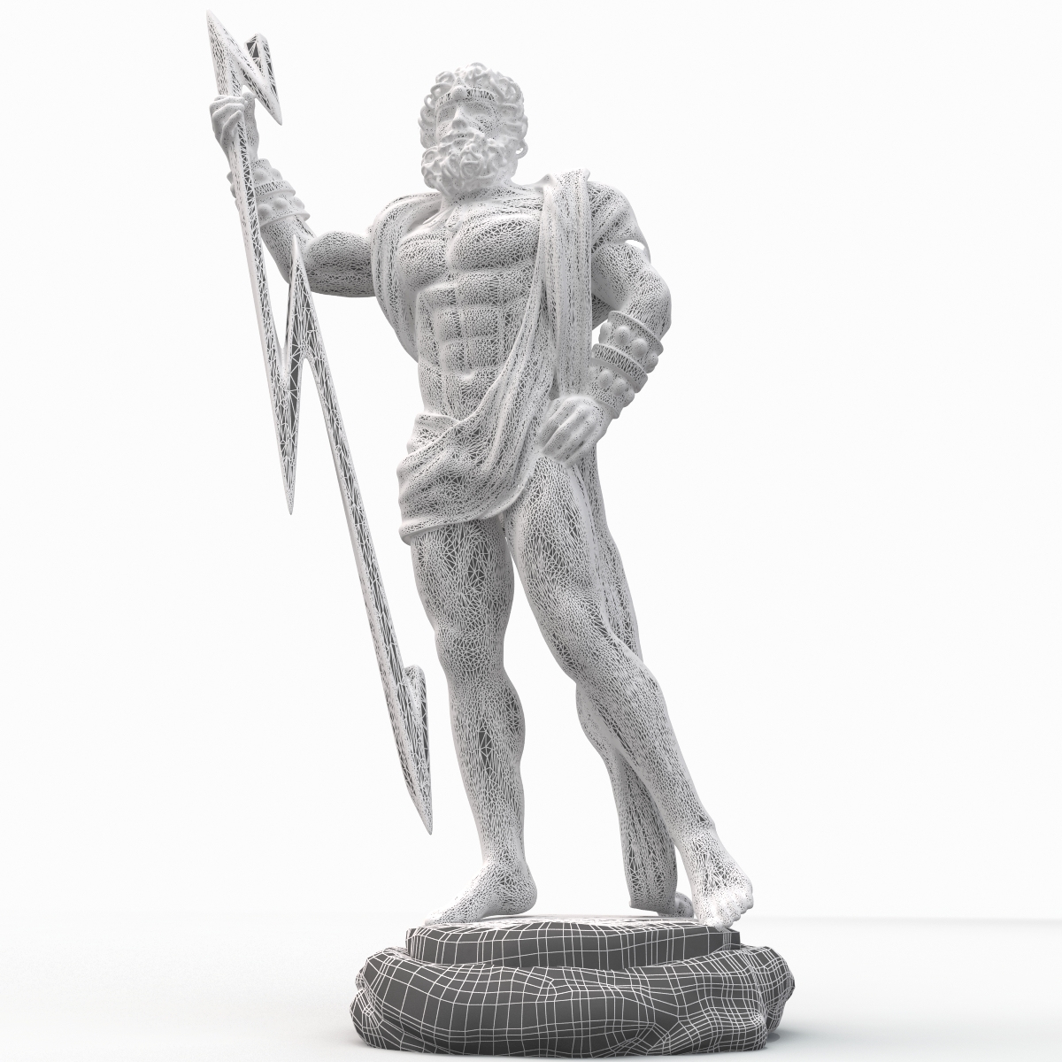 3d model zeus statue