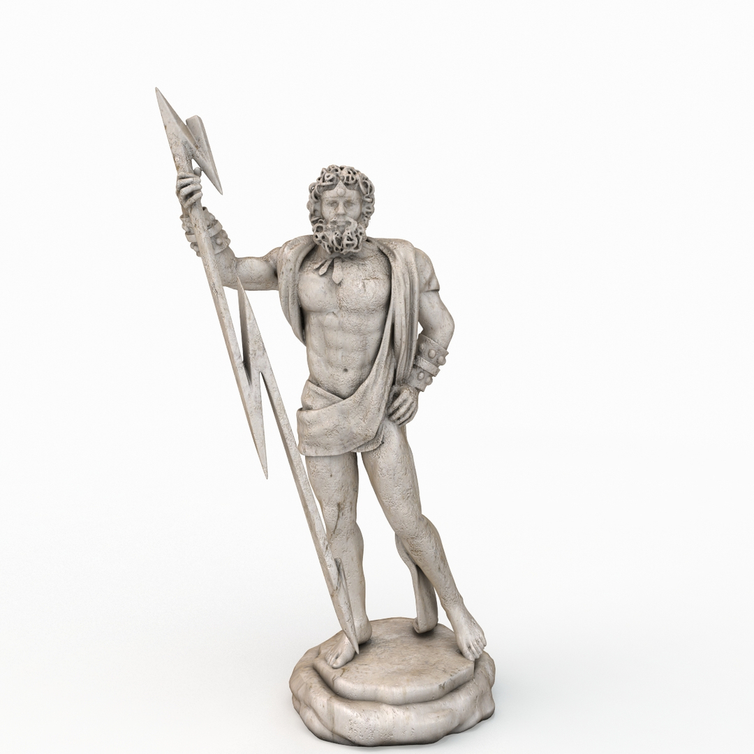 3d Model Zeus Statue