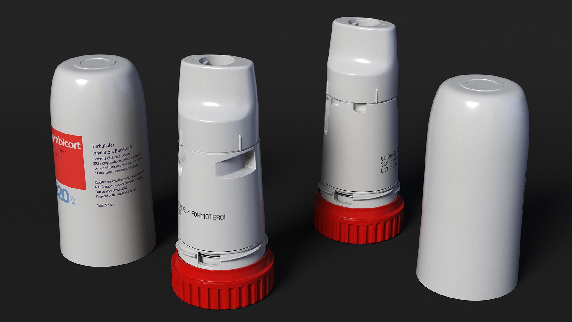3D Asthma Inhaler Symbicort Open model - TurboSquid 2182963