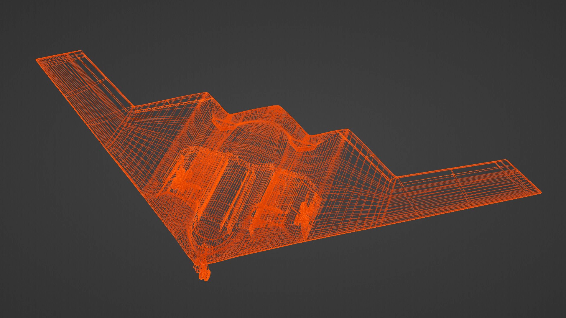 Spirit Stealth Bomber B-2 3d Model