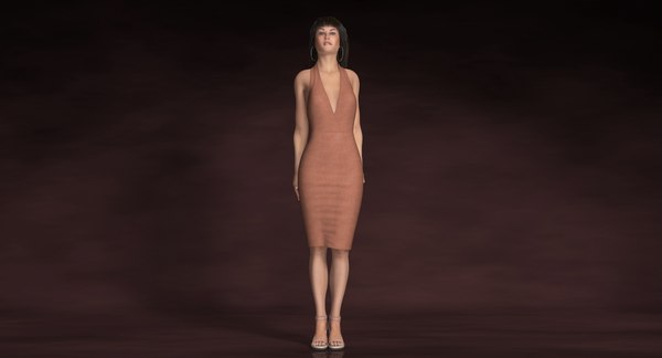 3d laura girl female model