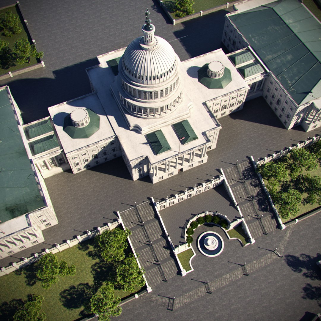 3d Capitol Washington Model