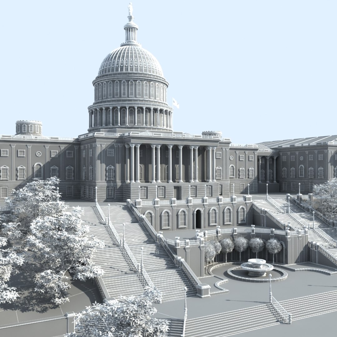 3d Capitol Washington Model