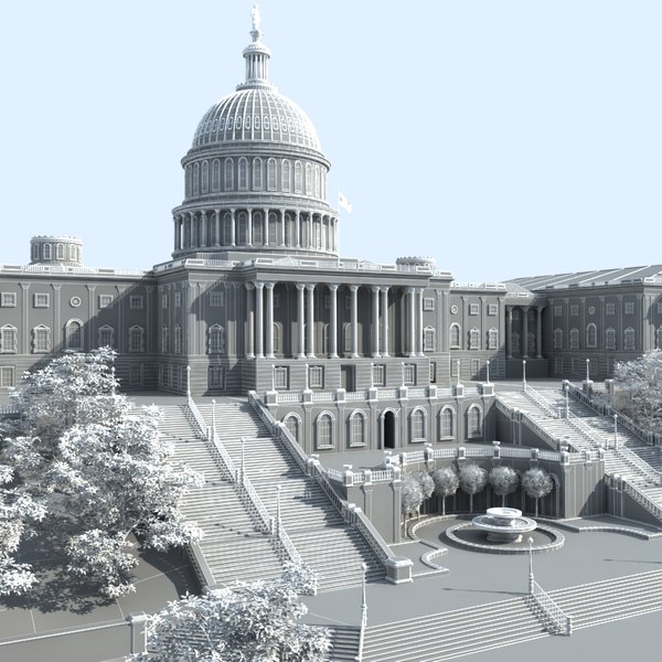 3d capitol washington model