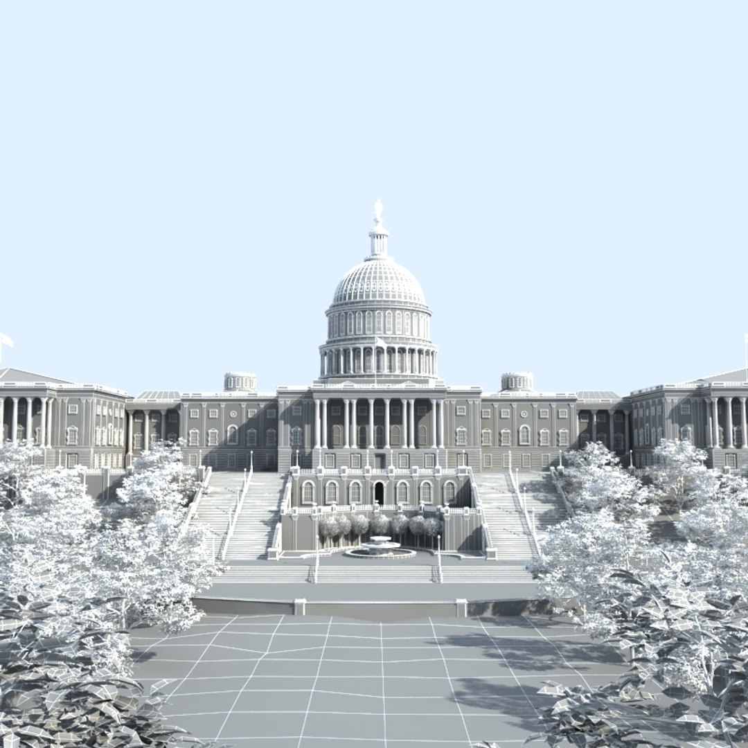 3d Capitol Washington Model