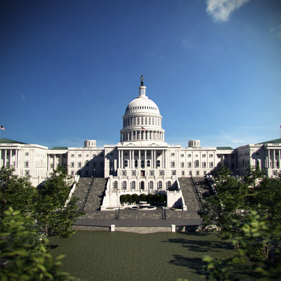 3d Capitol Washington Model