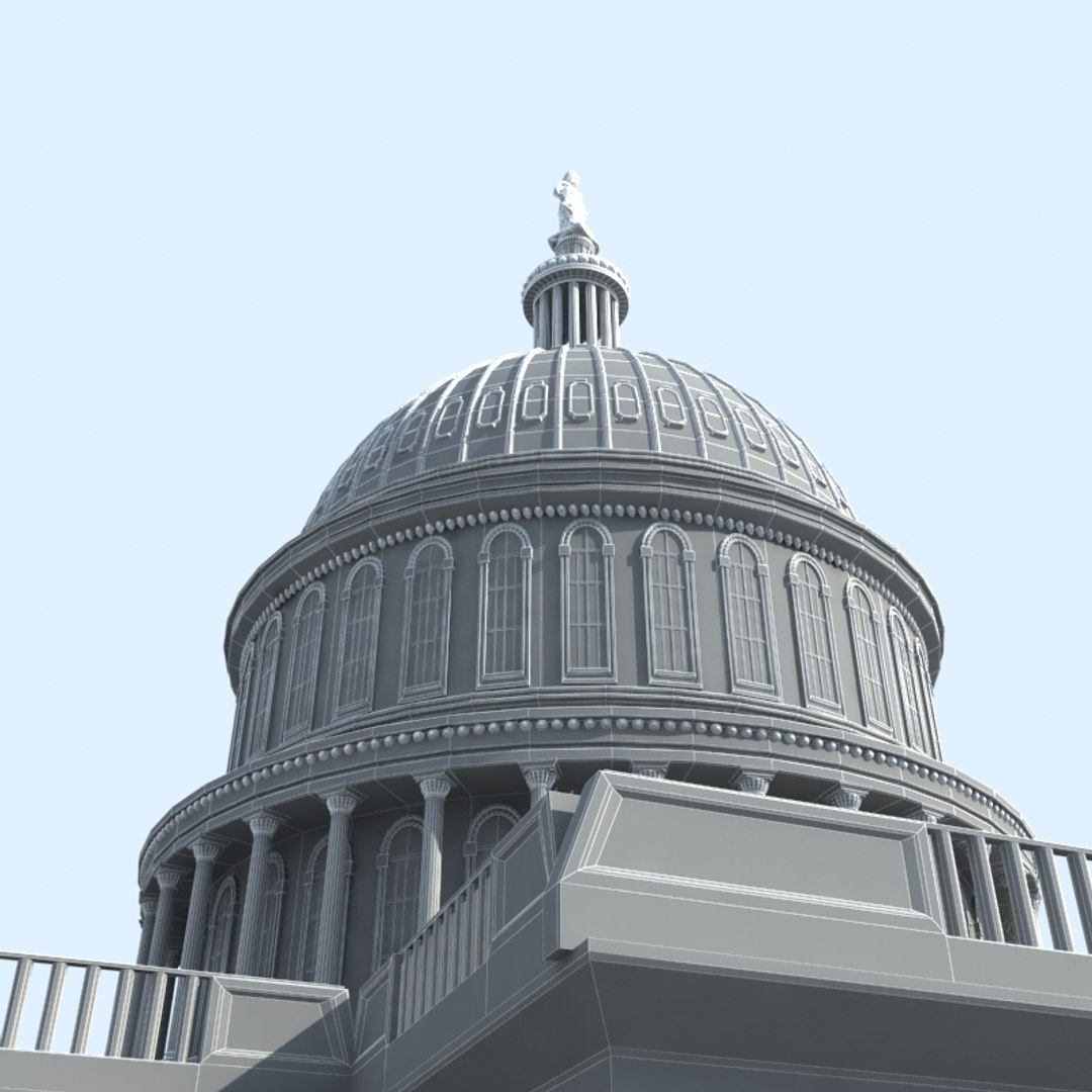 3d Capitol Washington Model