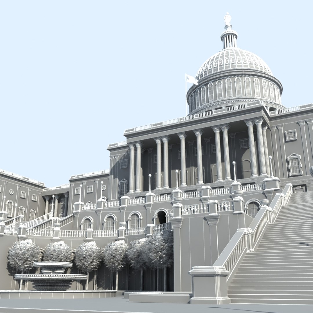 3d Capitol Washington Model