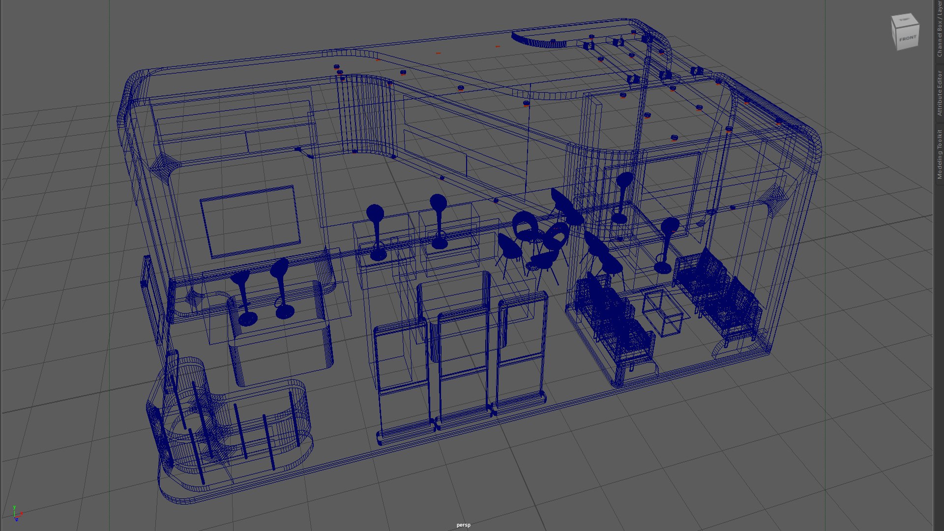 3D Model 2 Side Open Stand - TurboSquid 1993655