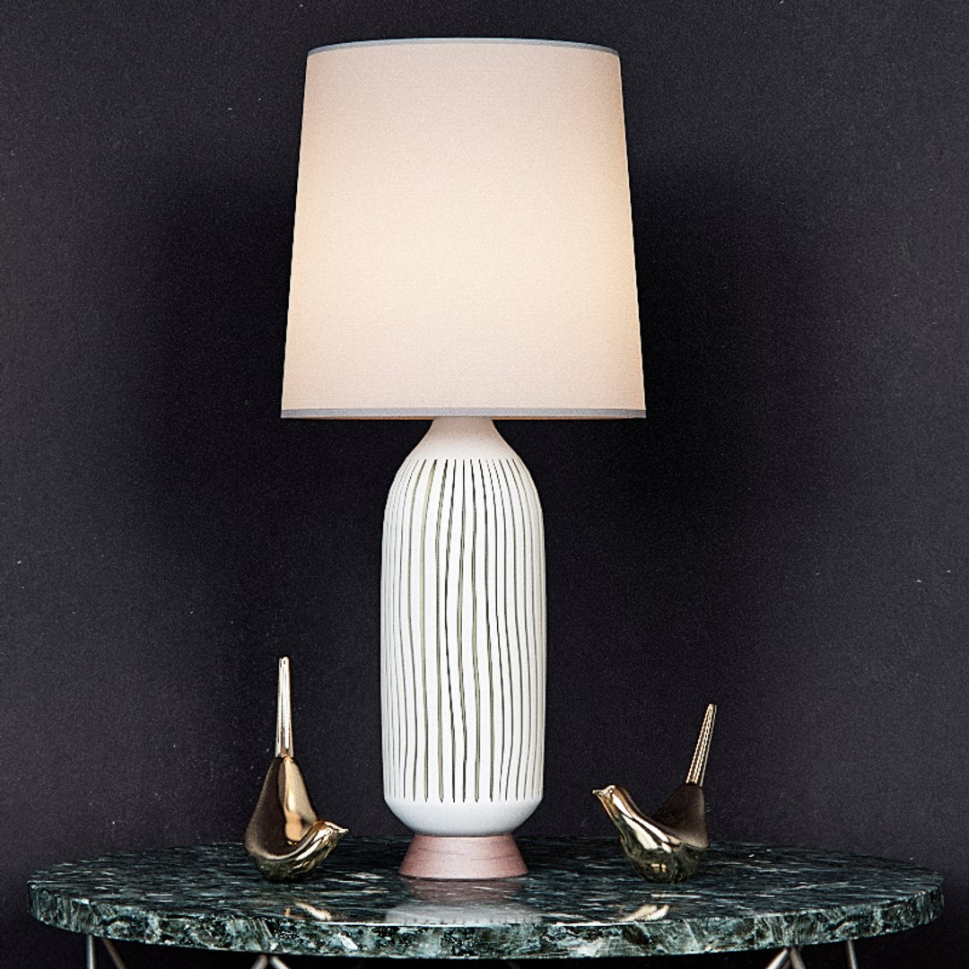 3d Century Table Lamp Bullet Model