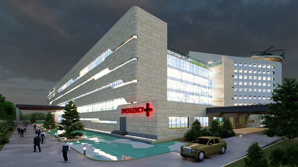 modelo 3d Hospital moderno - TurboSquid 1657930