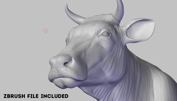 3d cow realistic model