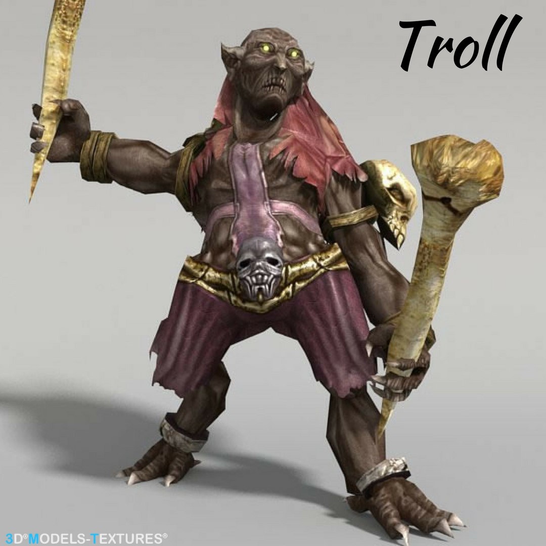 3D Troll - TurboSquid 1210234