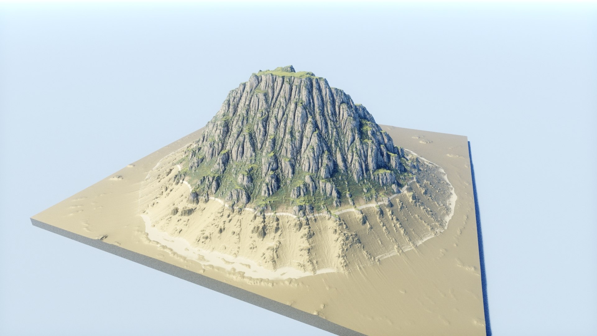 3D Model Mountain Terrain - TurboSquid 2068115