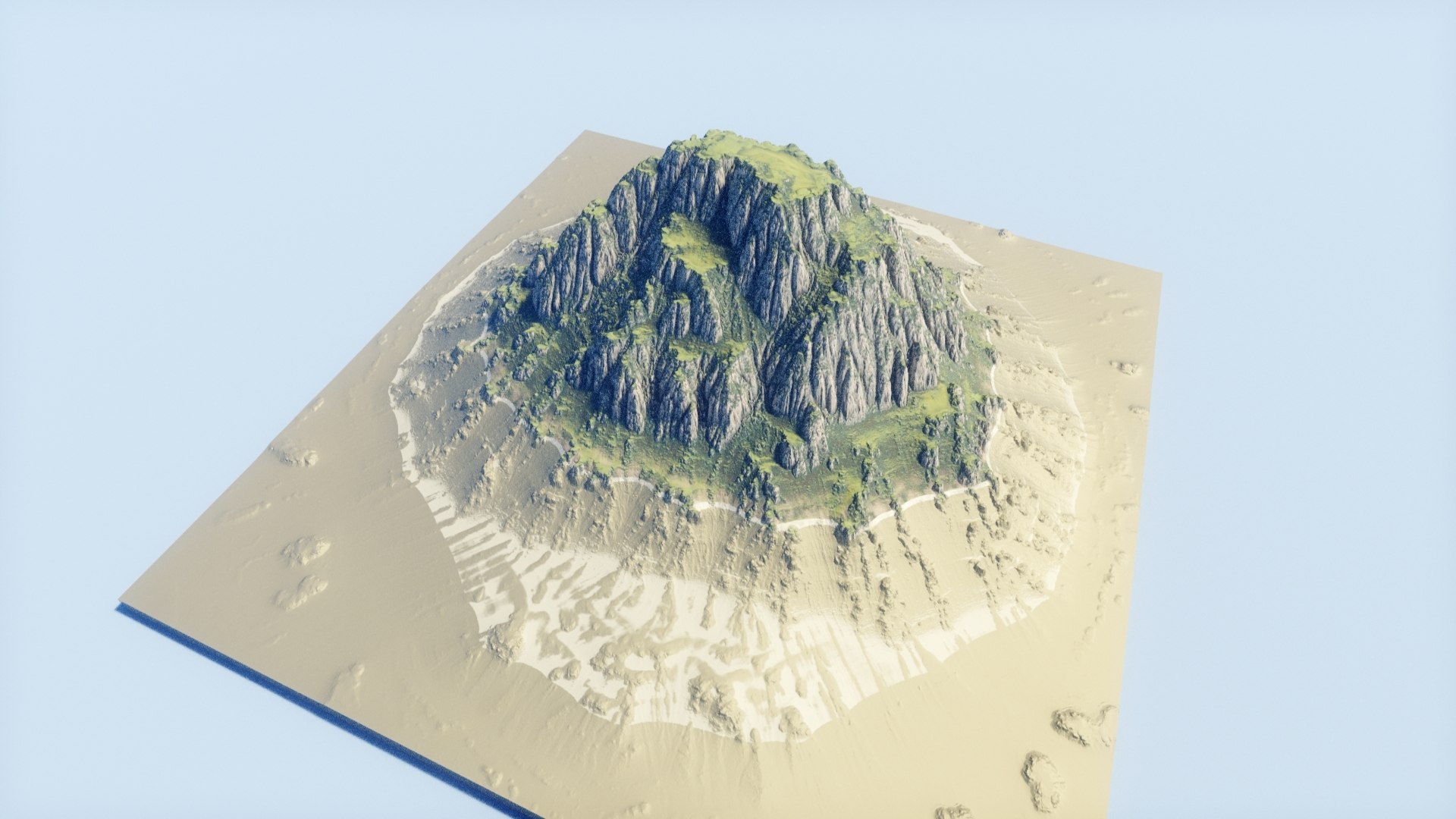 3D Model Mountain Terrain - TurboSquid 2068115