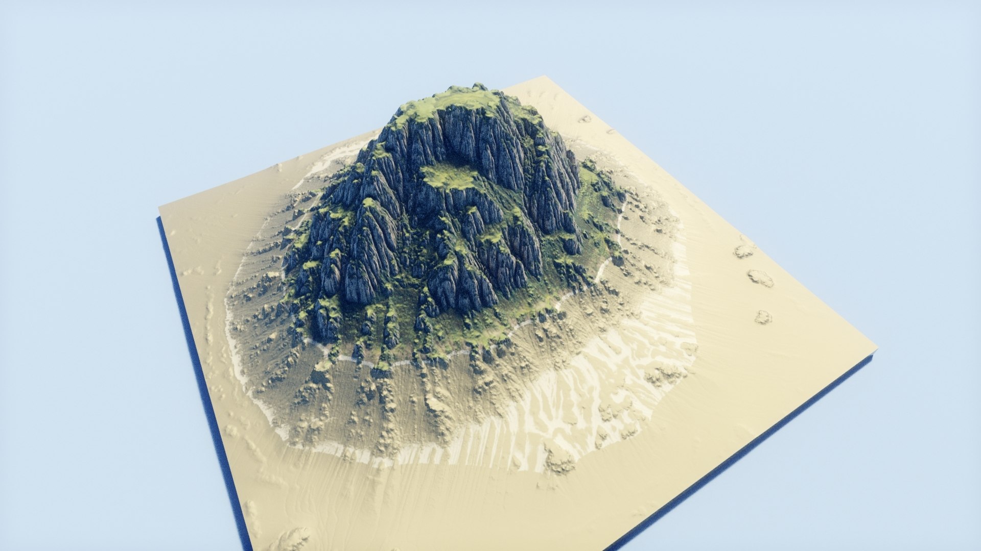3D Model Mountain Terrain - TurboSquid 2068115