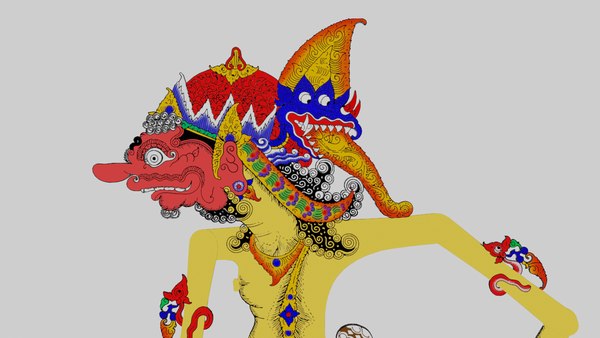 modelo 3d Wayang Kulit Dursasana - TurboSquid 2268483