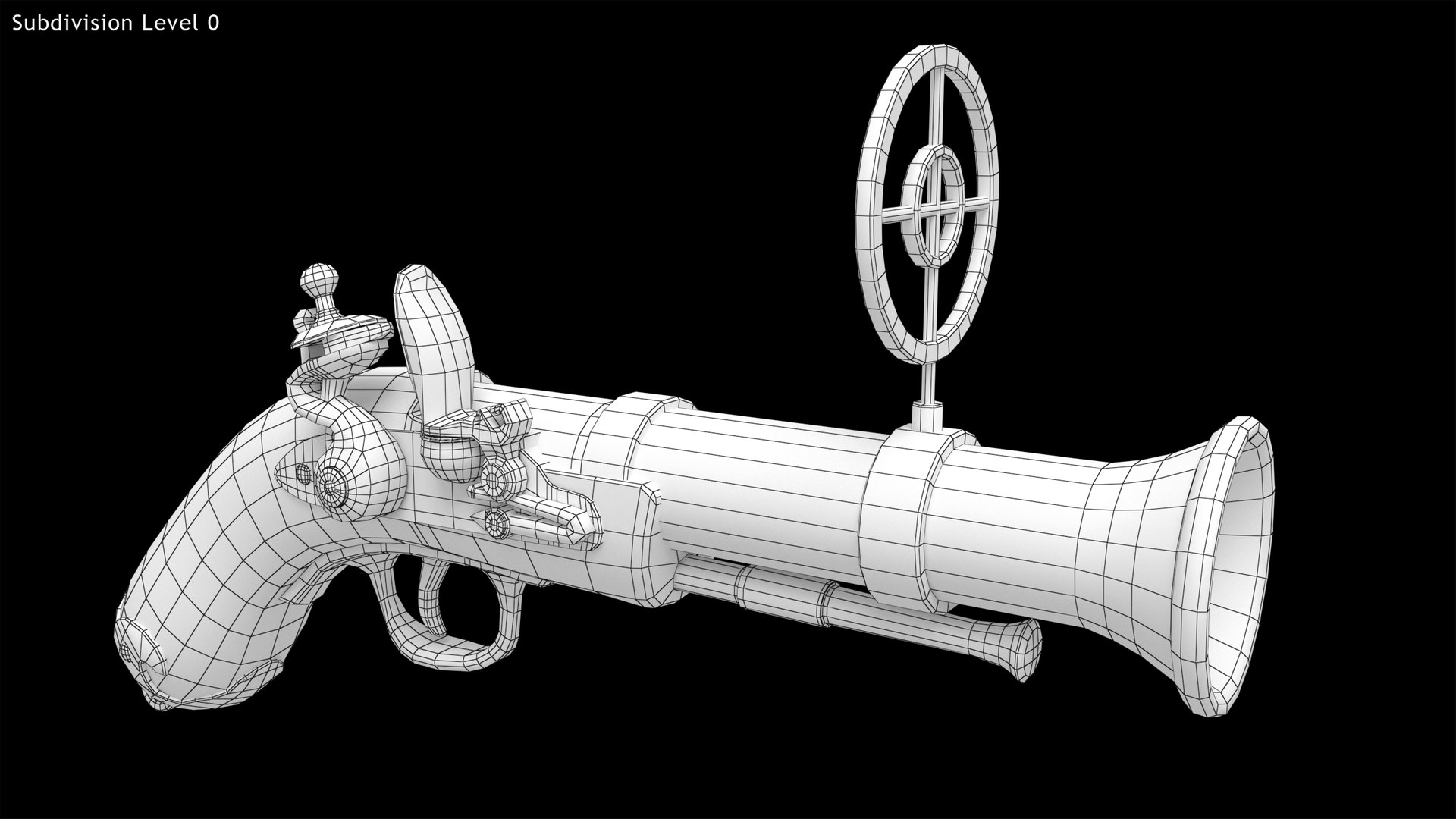 Stylized Flintlock Pistol Model - TurboSquid 2084802