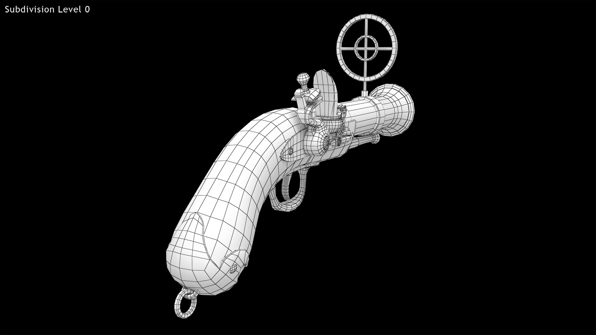 Stylized Flintlock Pistol Model - TurboSquid 2084802