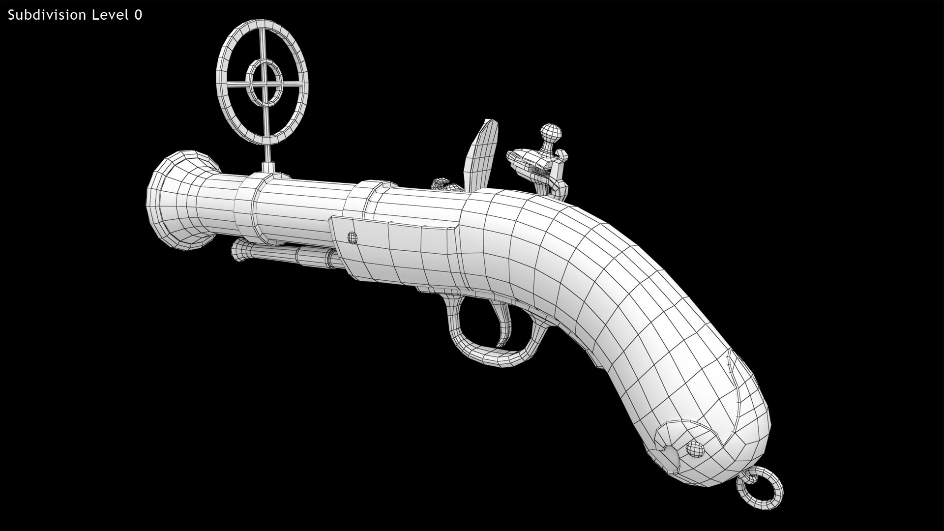 Stylized Flintlock Pistol Model - TurboSquid 2084802