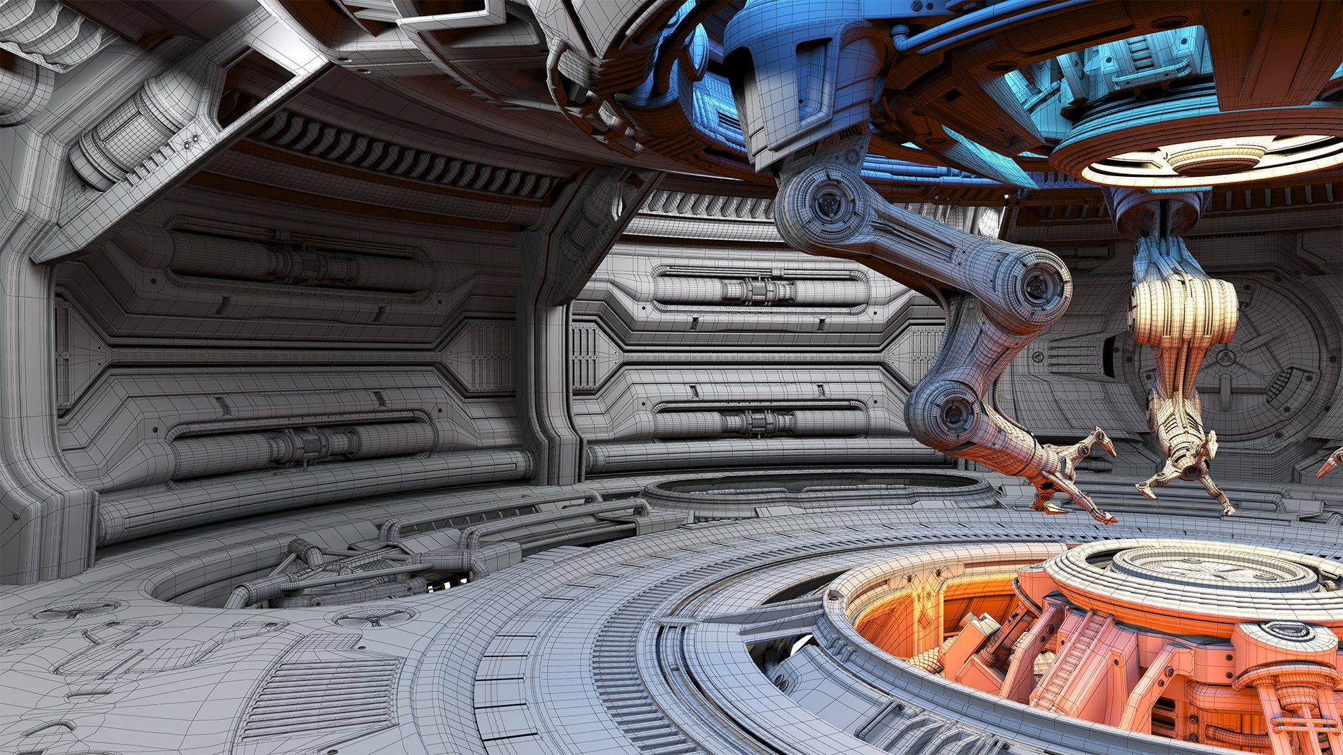 3D Sci-Fi Construction Lab - Rigged Animated - TurboSquid 2058884