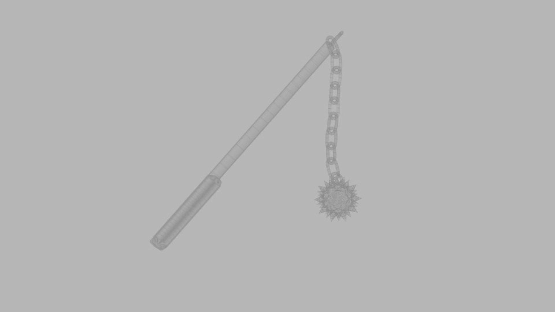 3D ball-and-chain flail - TurboSquid 1437711