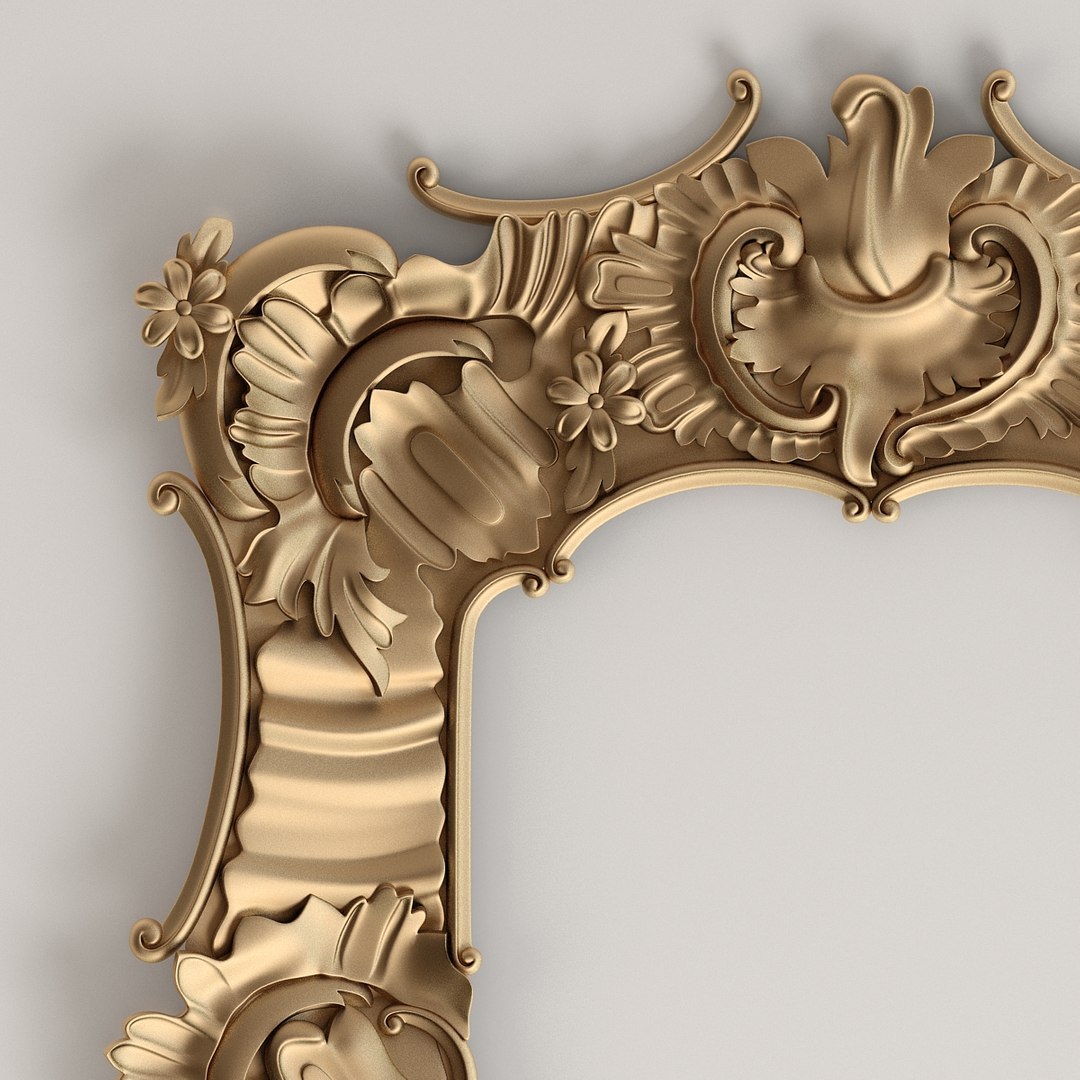 3 6 decorative frames 3d model