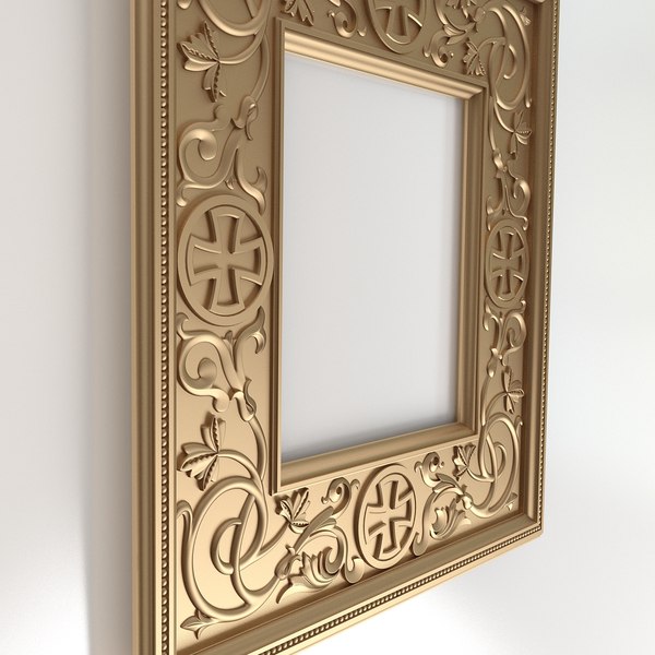 3 6 decorative frames 3d model