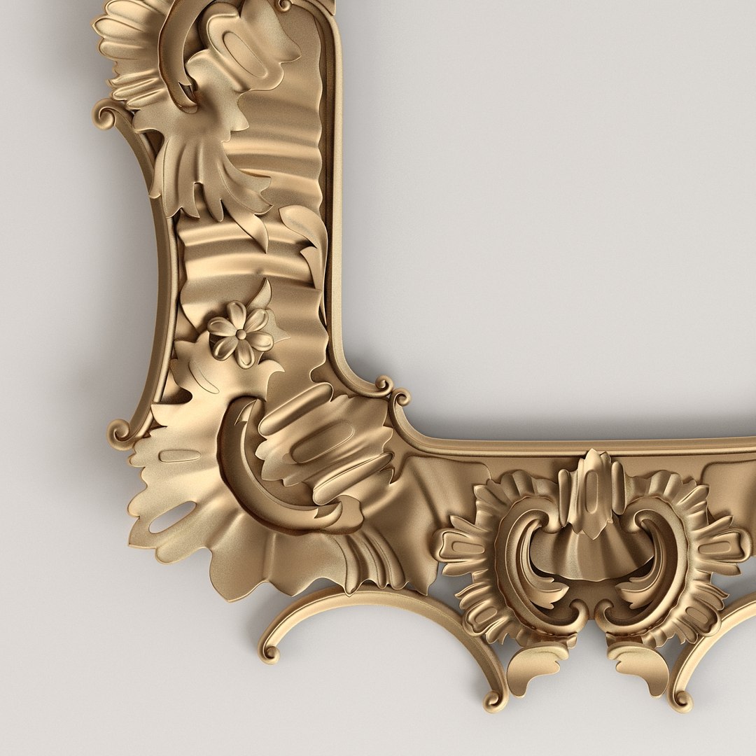 3 6 decorative frames 3d model