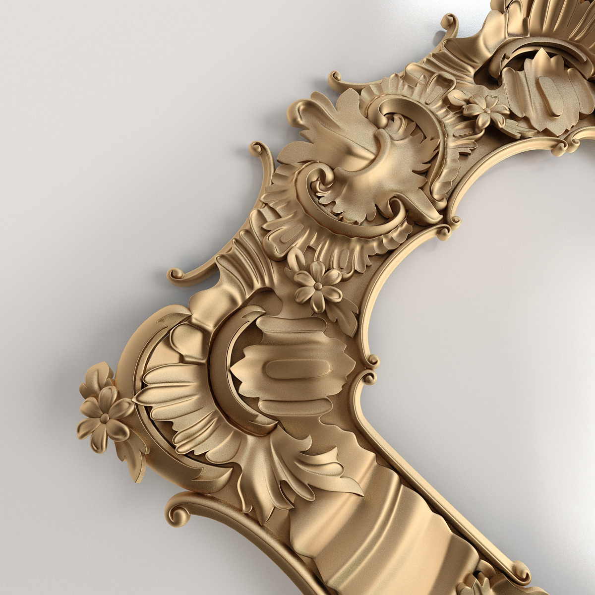 3 6 decorative frames 3d model